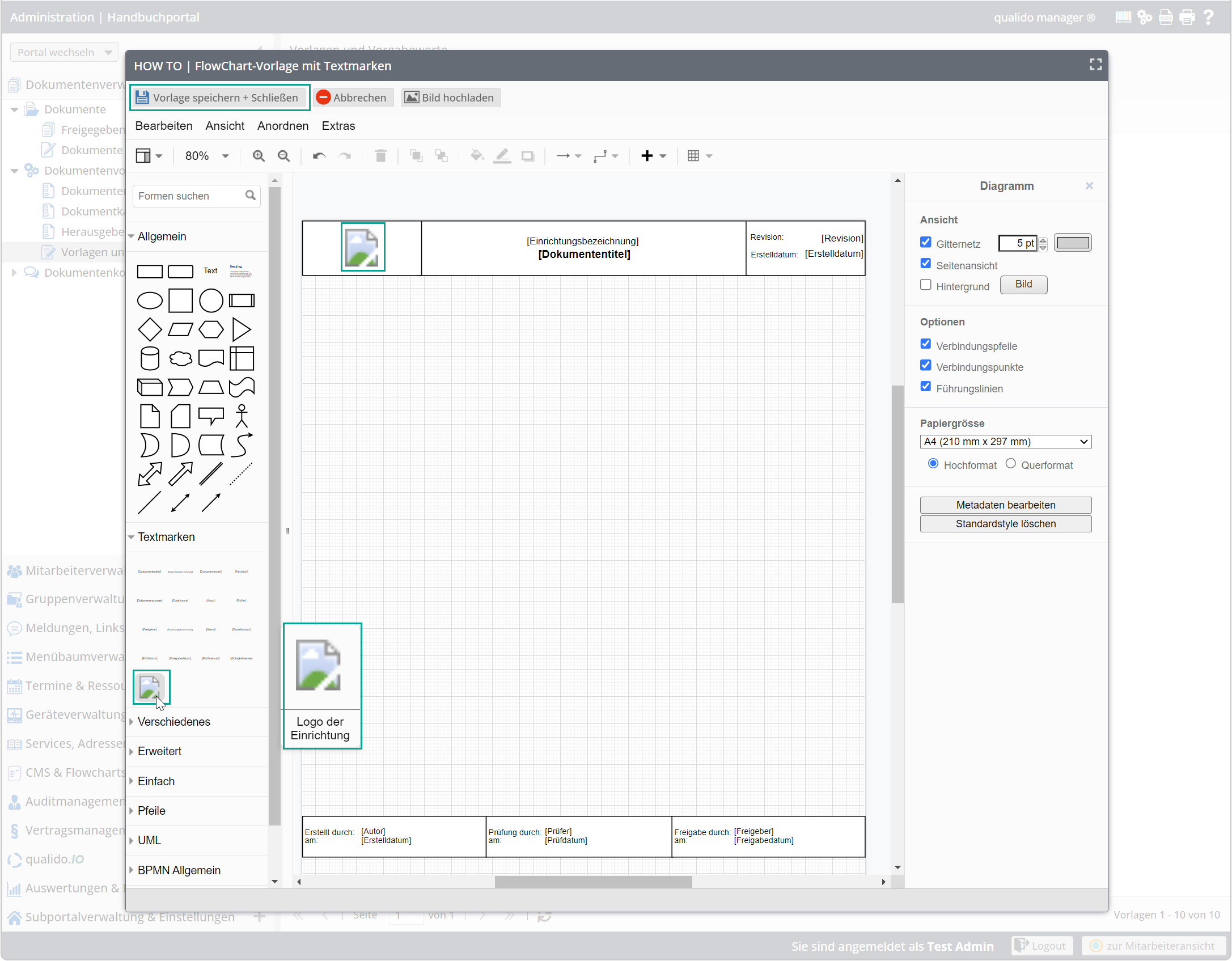 FlowChart Vorlage anlegen