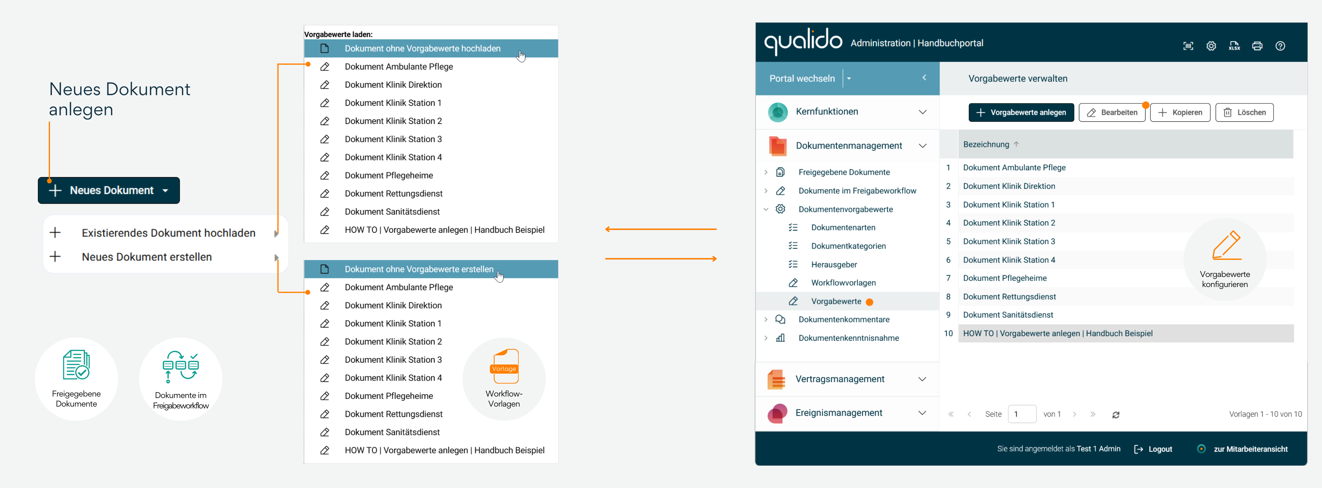 Ein neues Dokument anlegen